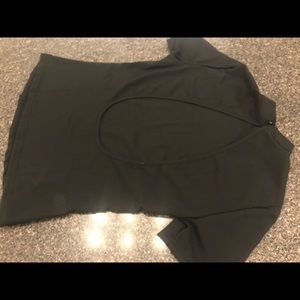 Tops | New Black Open Back Top | Poshmark